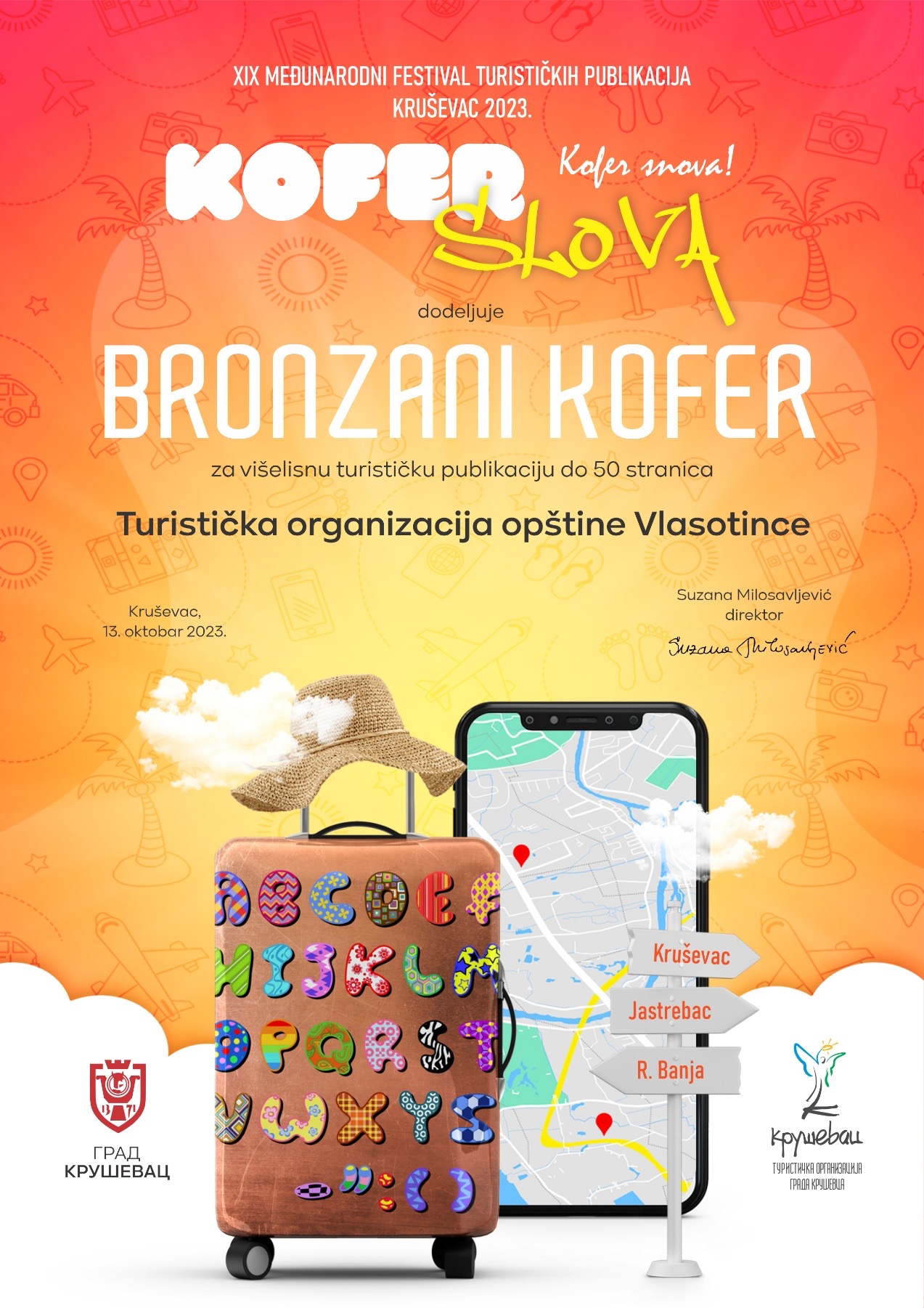Priznanje za Turističku organizaciju opštine Vlasotince - Televizija ...